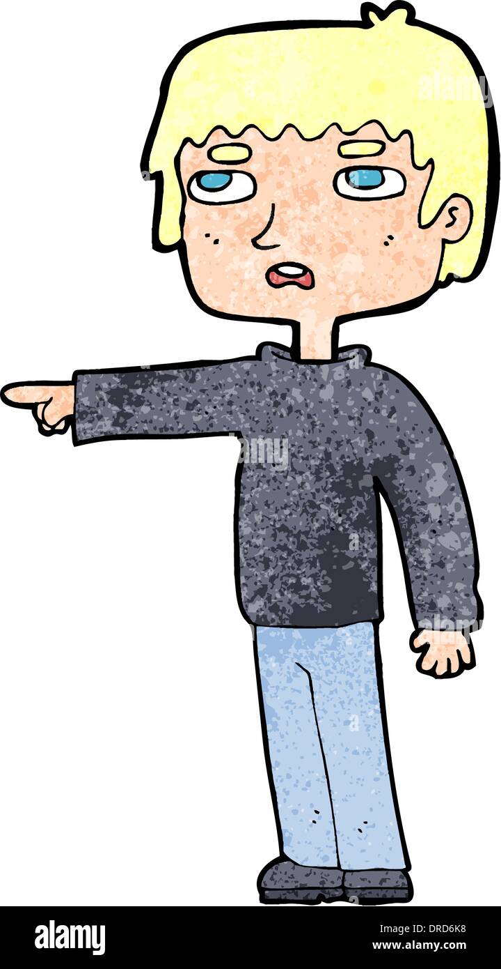 cartoon boy pointing Stock Vector Image & Art - Alamy