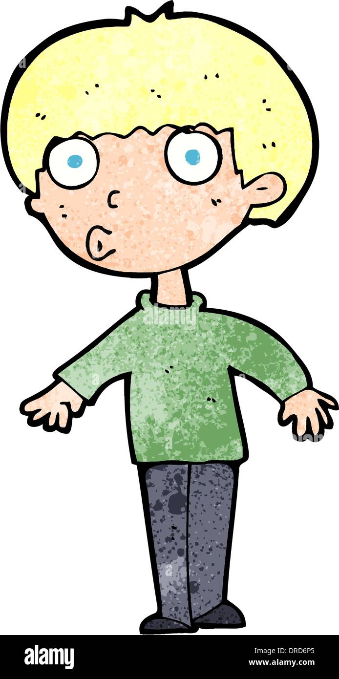 cartoon surprised boy Stock Vector Image & Art - Alamy