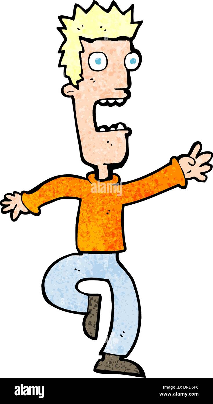 cartoon shrieking man Stock Vector Image & Art - Alamy