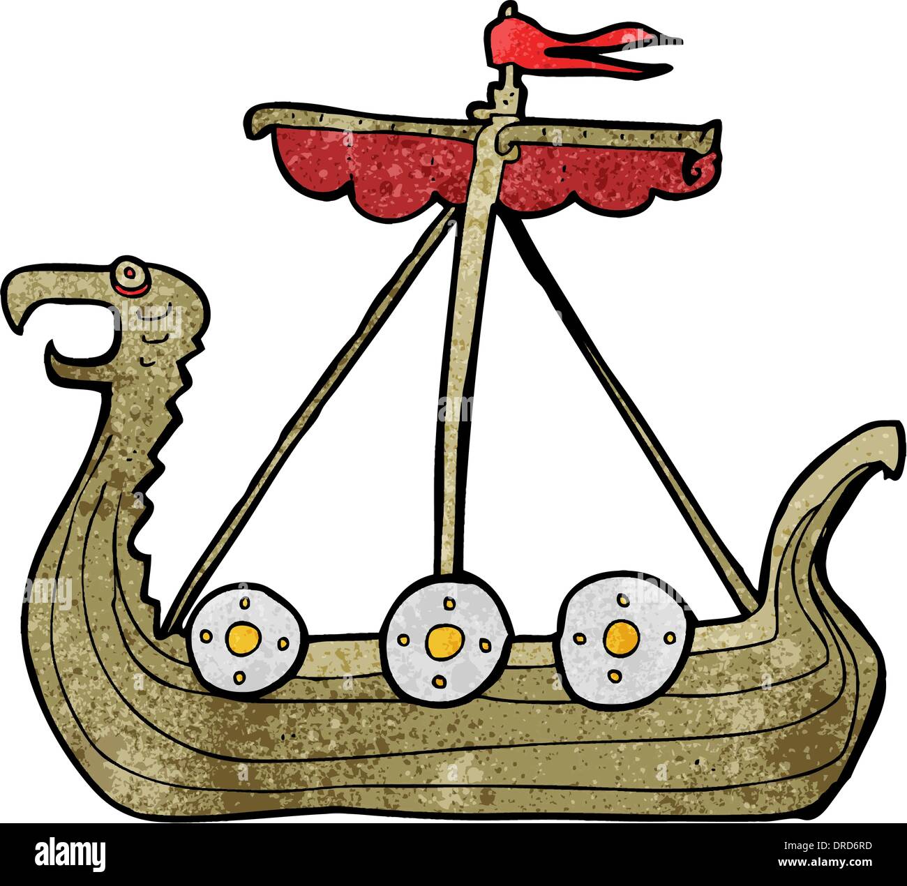 cartoon viking ship Stock Vector Image & Art - Alamy
