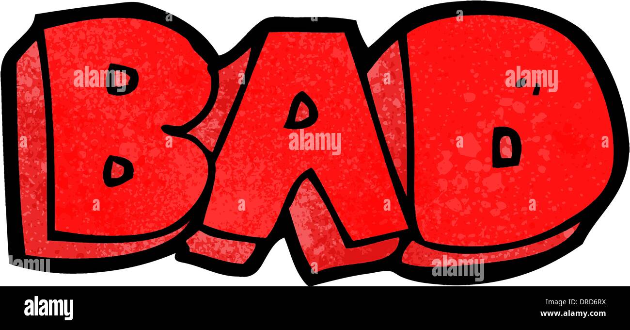 cartoon bad sign Stock Vector Image & Art - Alamy