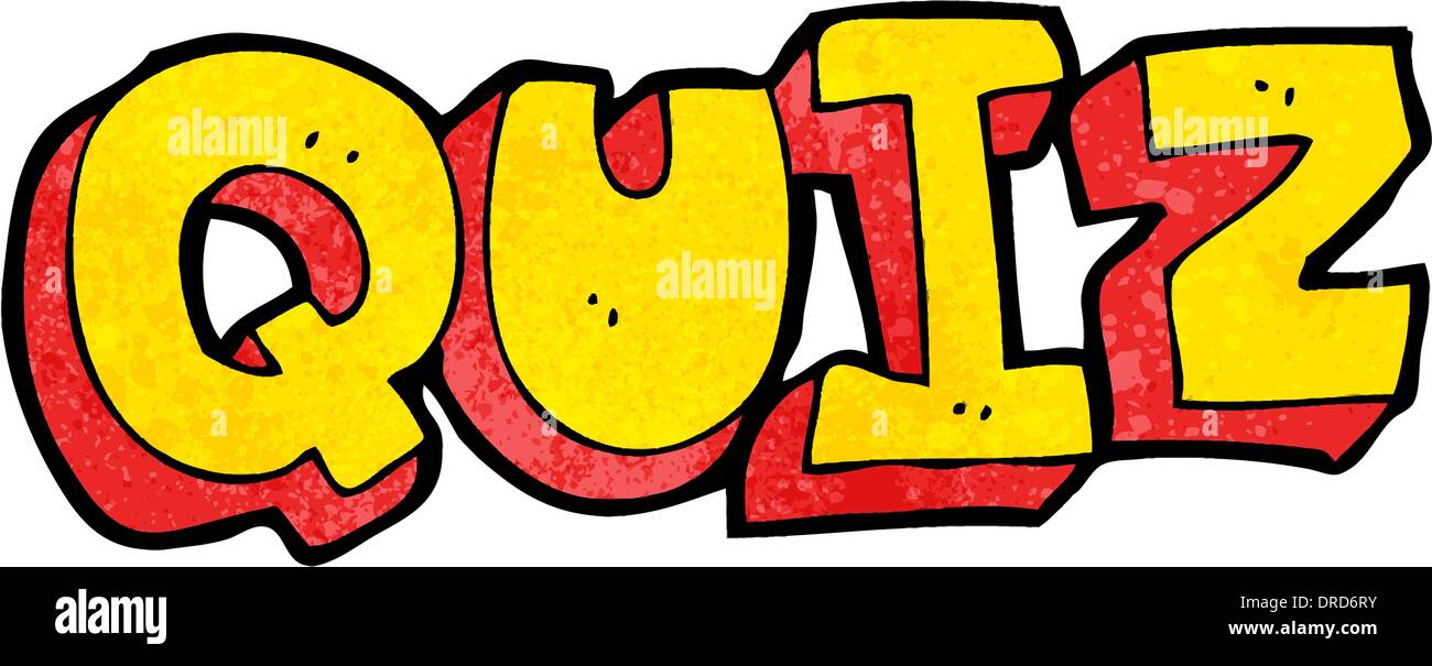 cartoon quiz sign Stock Vector Image & Art - Alamy