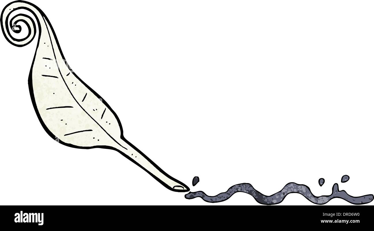 cartoon feather quill Stock Vector Image & Art - Alamy