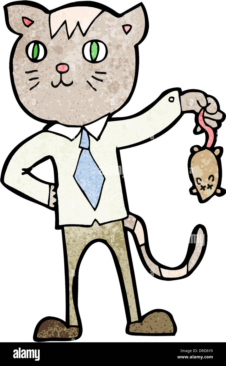 Cartoon business cat dead mouse hi-res stock photography and images - Alamy