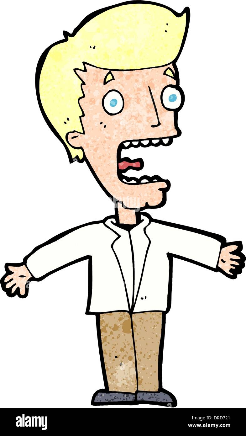 cartoon screaming man Stock Vector Image & Art - Alamy
