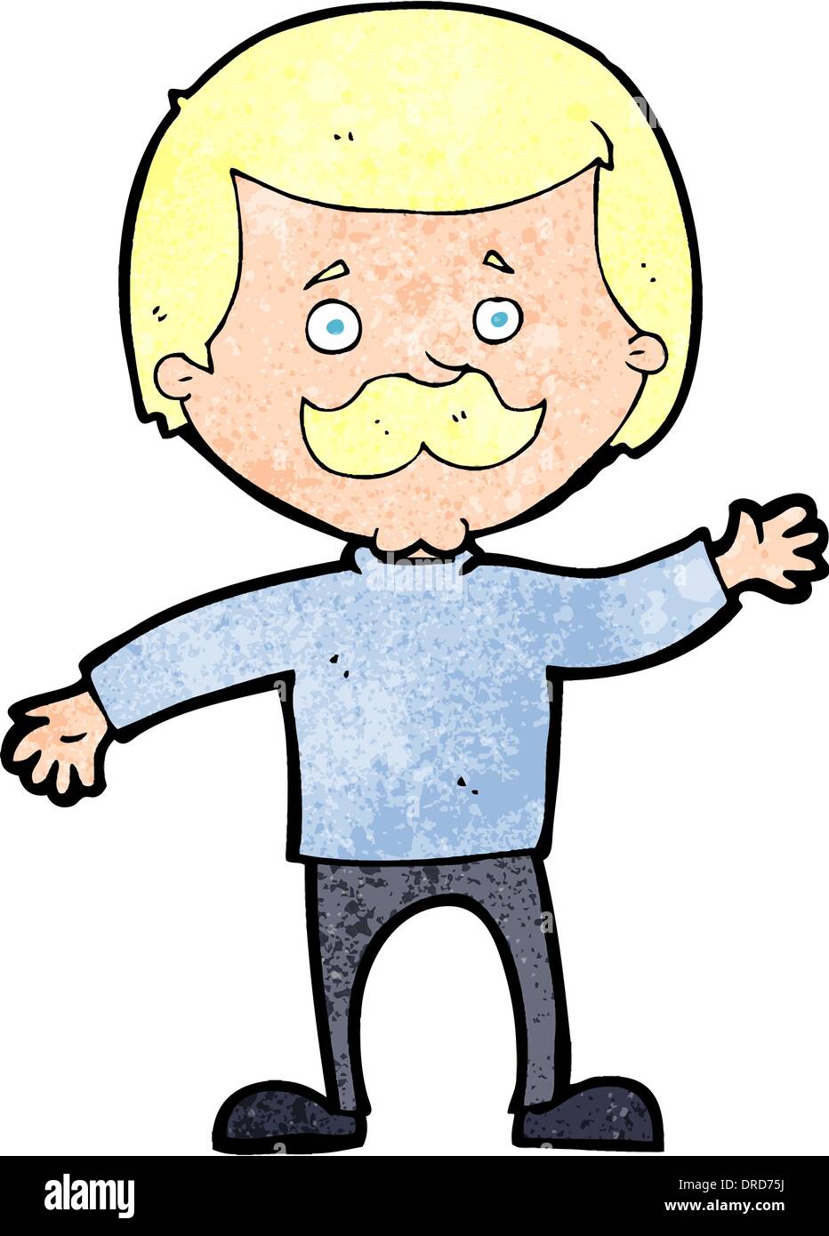 Cartoon dad waving hi-res stock photography and images - Alamy