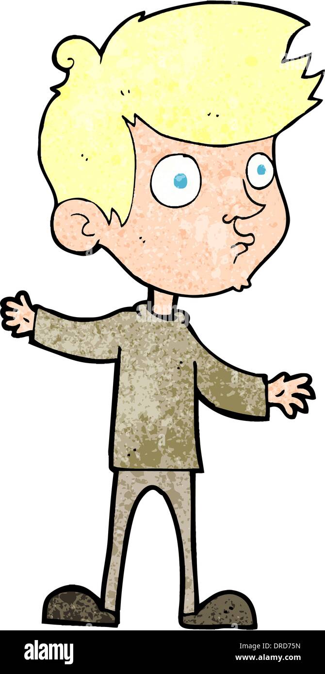 cartoon curious boy Stock Vector Image & Art - Alamy