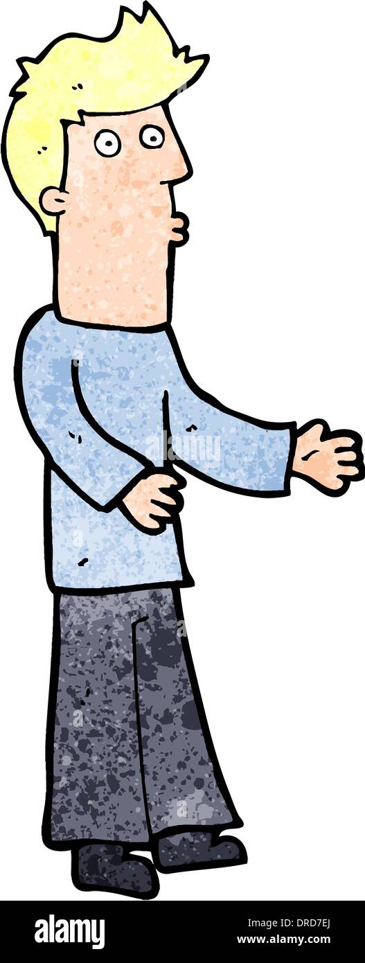 cartoon man explaining Stock Vector Image & Art - Alamy