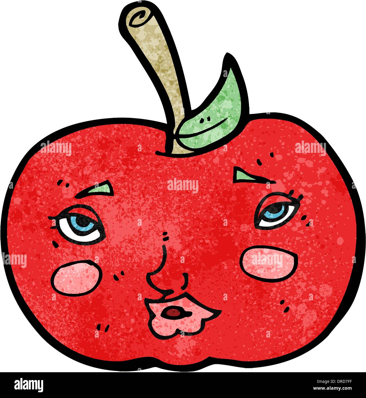 cartoon apple with face Stock Vector Image & Art - Alamy
