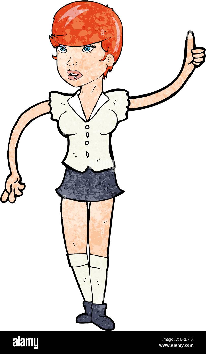 cartoon pretty girl asking question Stock Vector Image & Art - Alamy