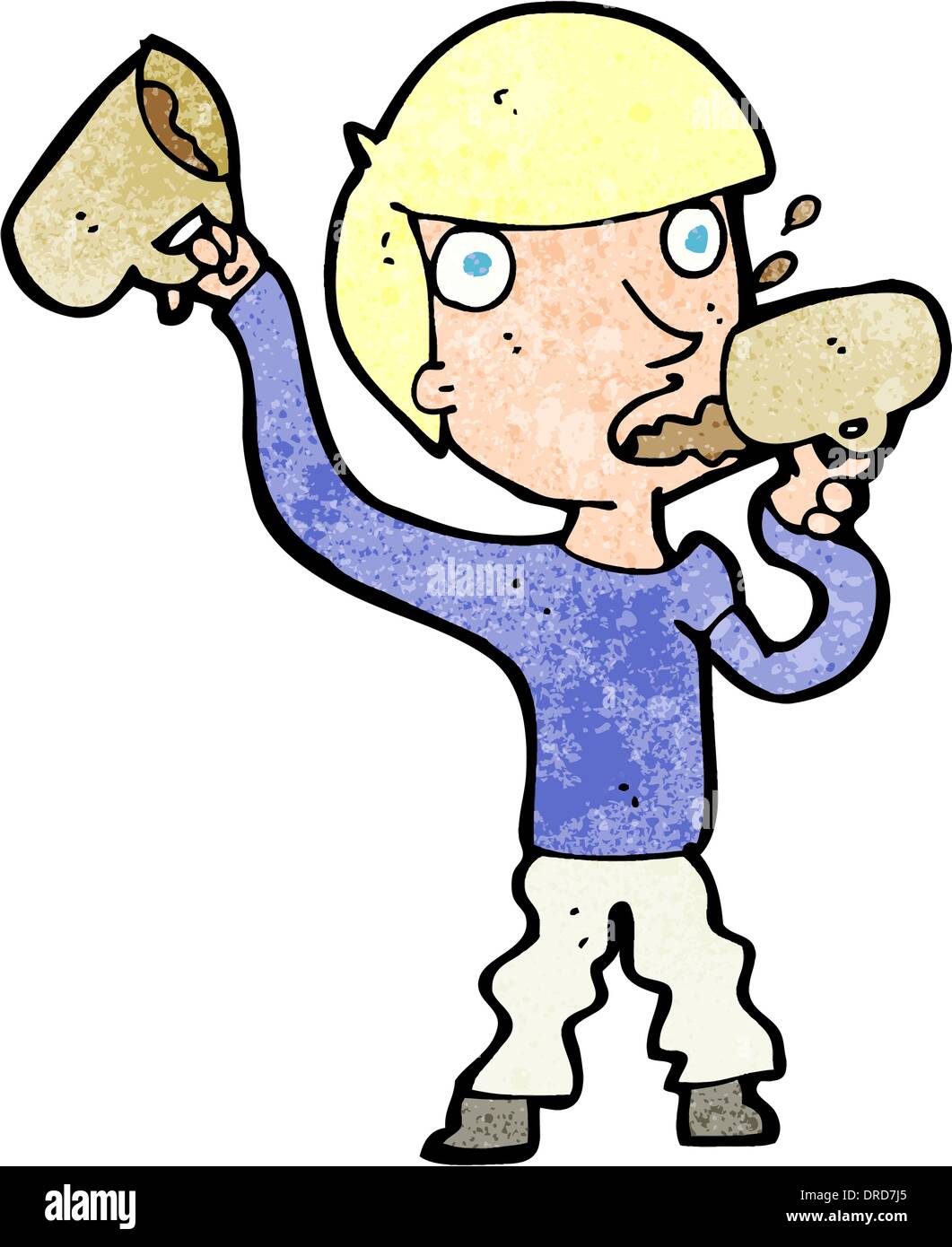 cartoon man drinking beer Stock Vector Image & Art - Alamy