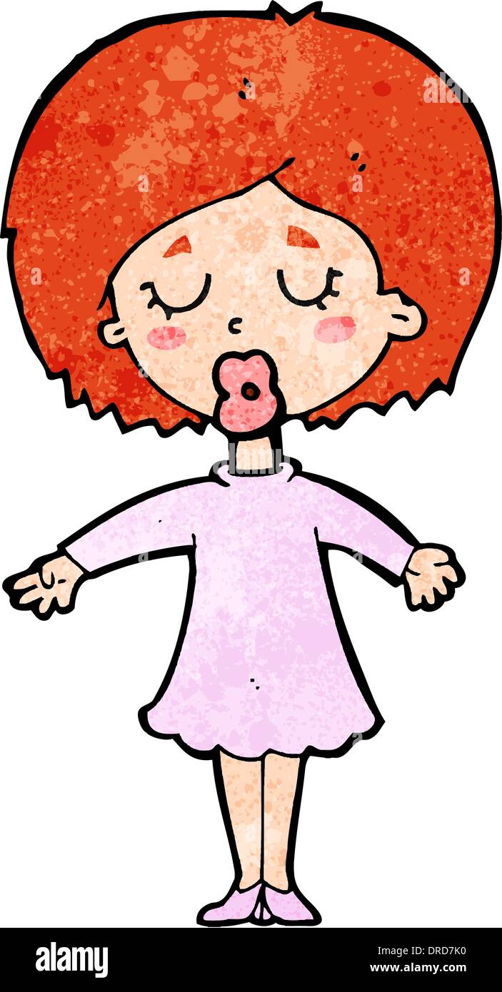 cartoon woman in dress Stock Vector Image & Art - Alamy