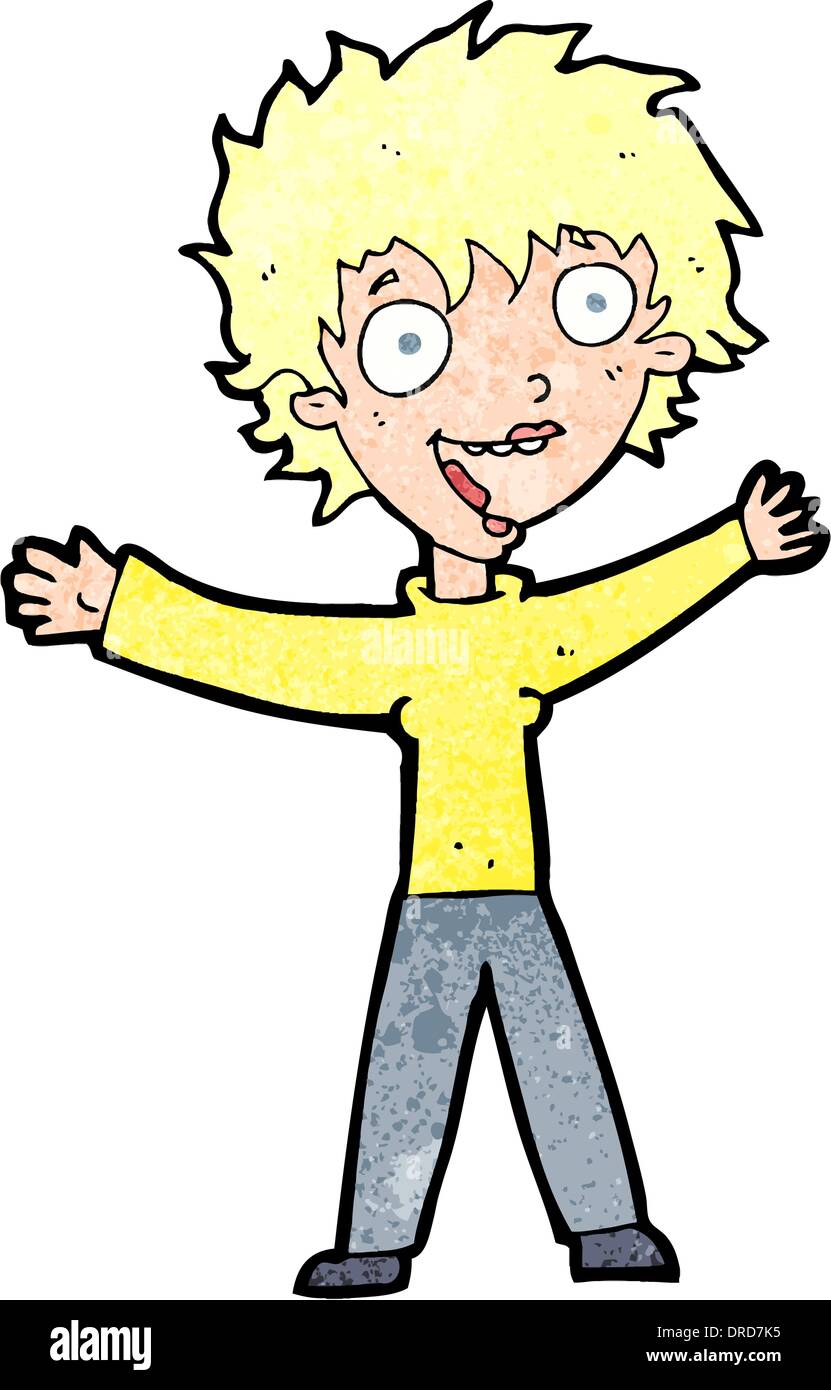 cartoon excited woman Stock Vector Image & Art - Alamy