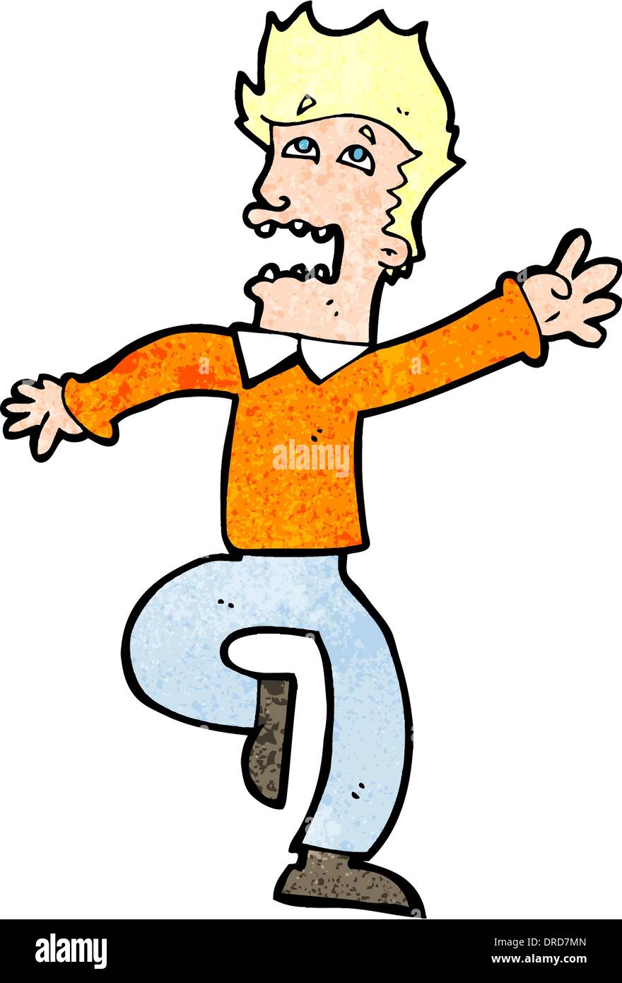 cartoon man panicking Stock Vector Image & Art - Alamy