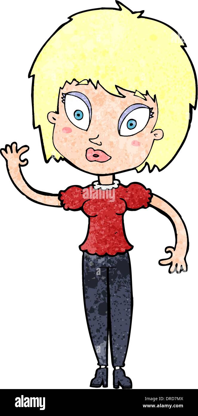 cartoon pretty girl Stock Vector Image & Art - Alamy