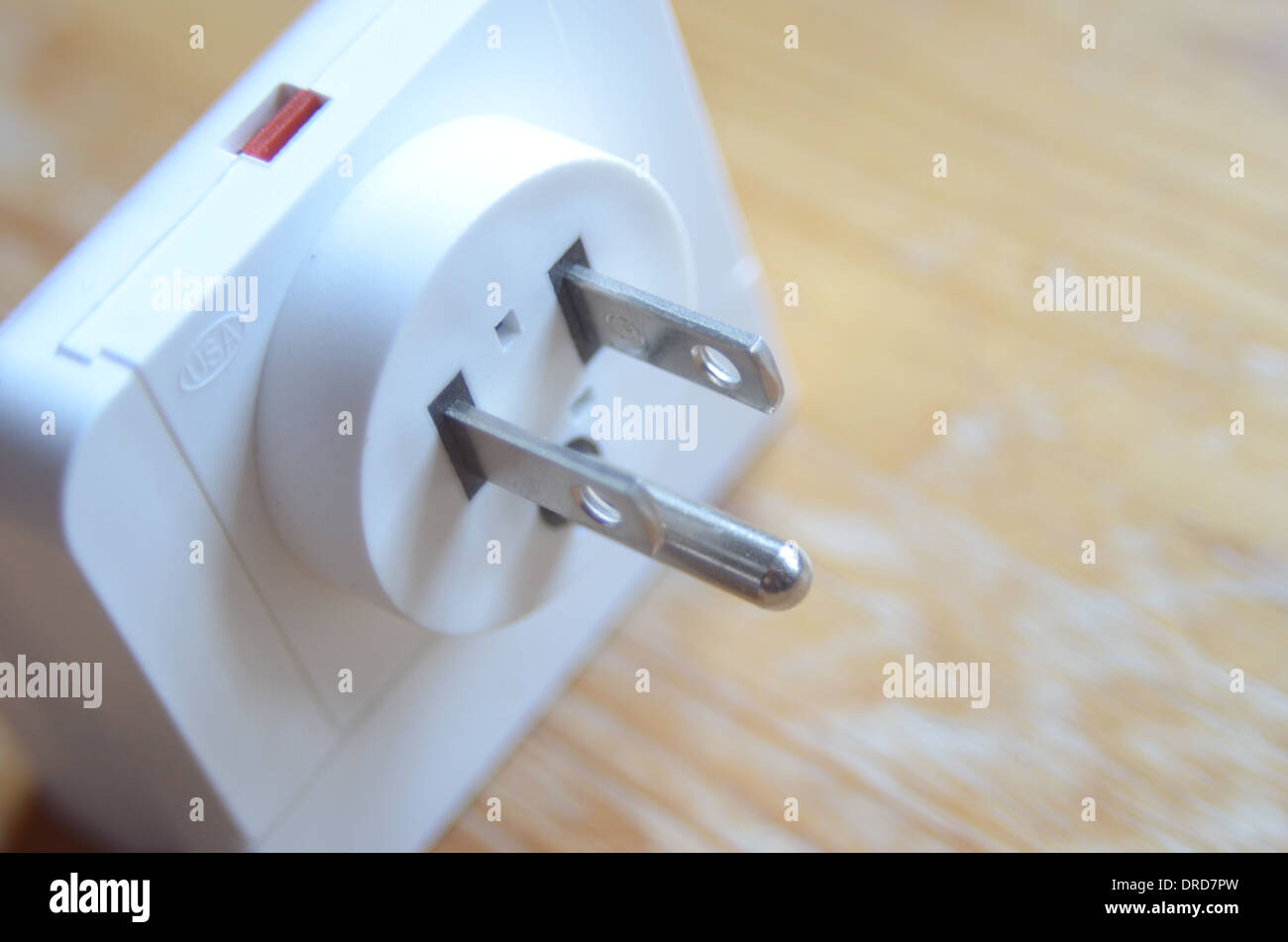 Close-up photo of a electric plug adapter Stock Photo - Alamy