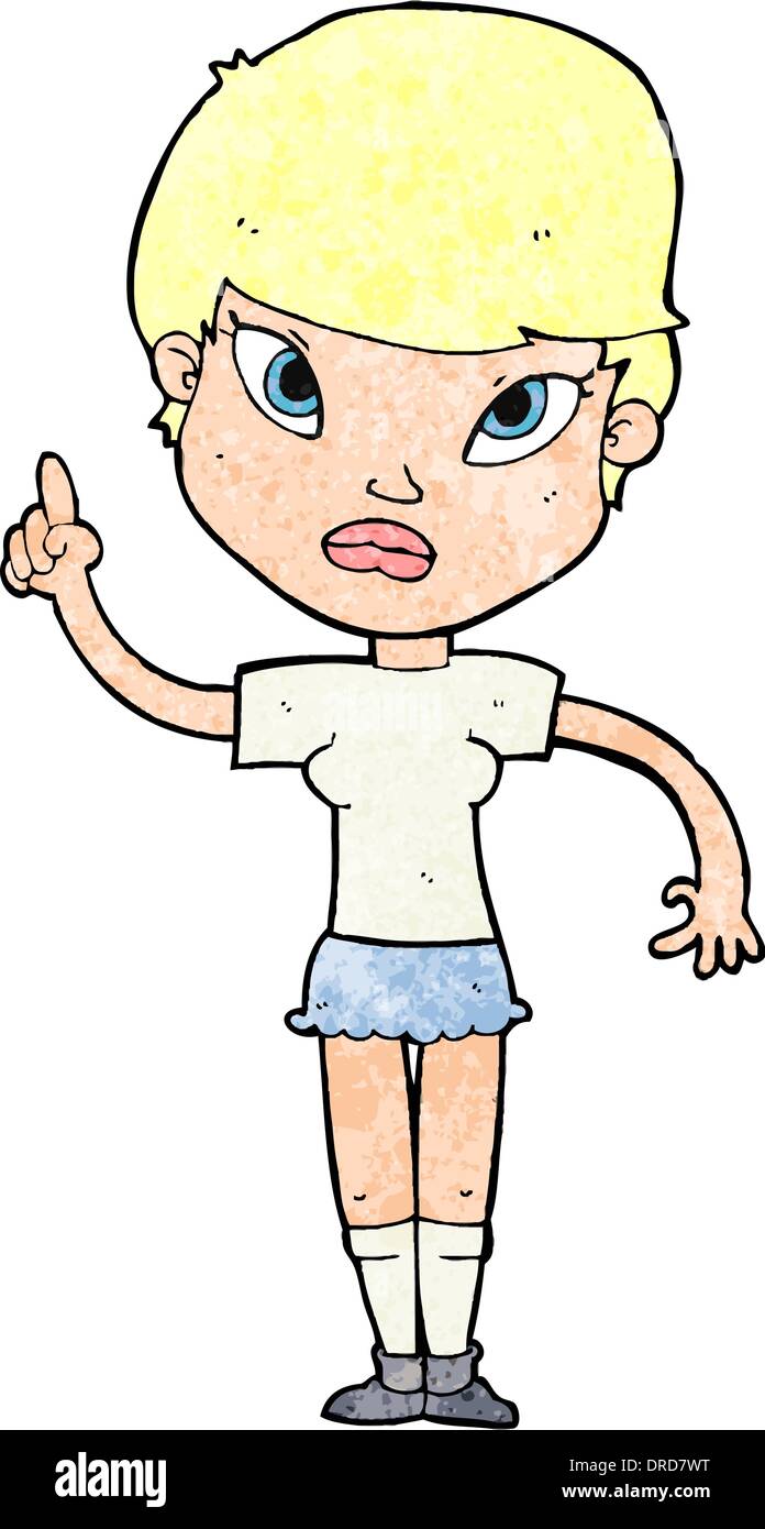 cartoon woman with idea Stock Vector Image & Art - Alamy