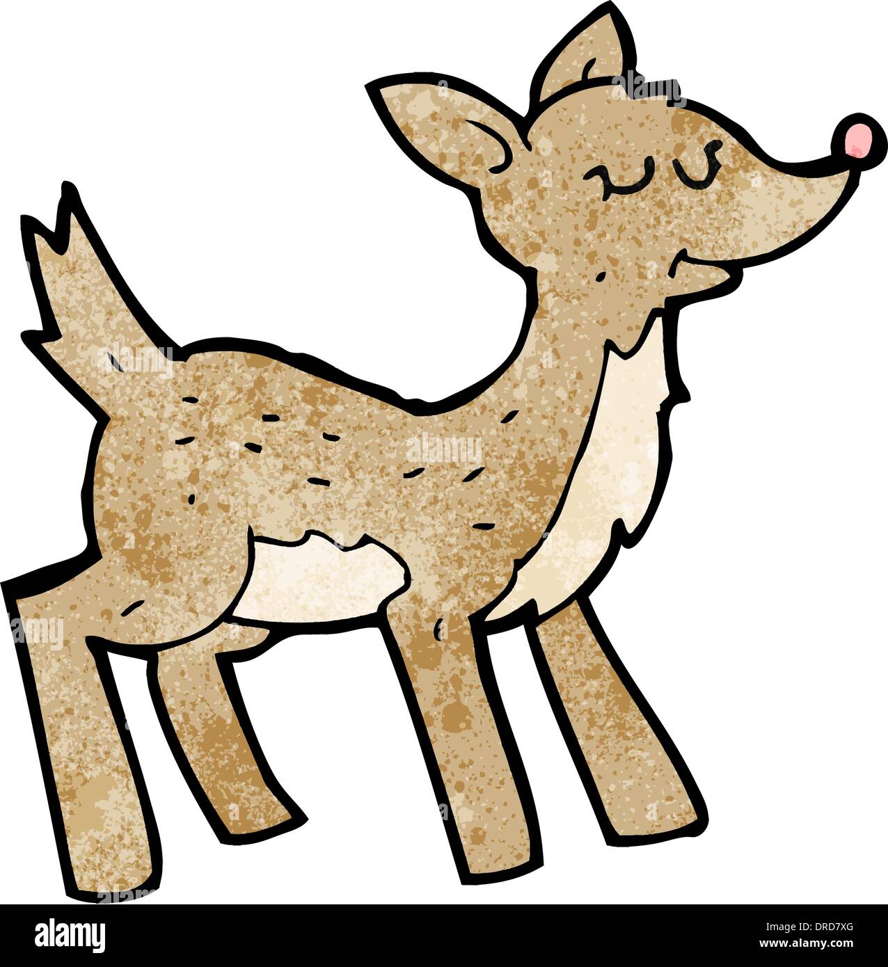 cute cartoon deer Stock Vector Image & Art - Alamy