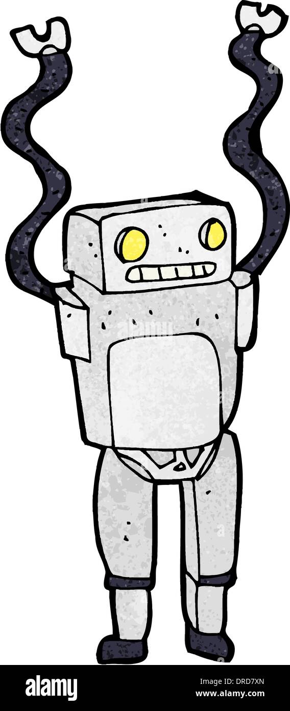 cartoon funny robot Stock Vector Image & Art - Alamy