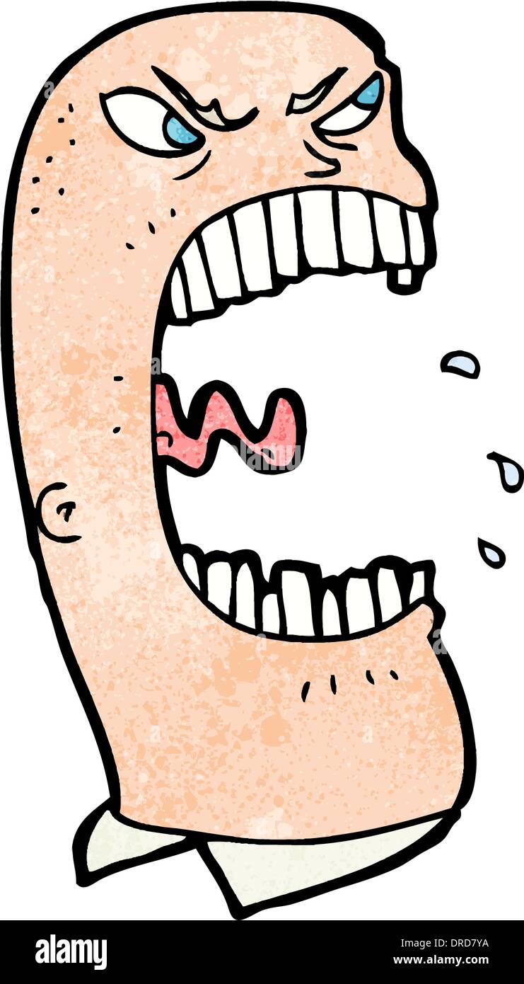 cartoon furious man shouting Stock Vector Image & Art - Alamy
