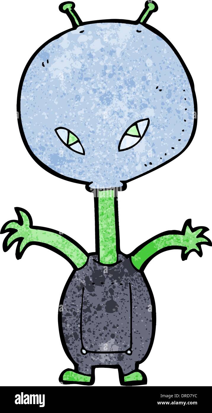 cartoon space alien Stock Vector Image & Art - Alamy