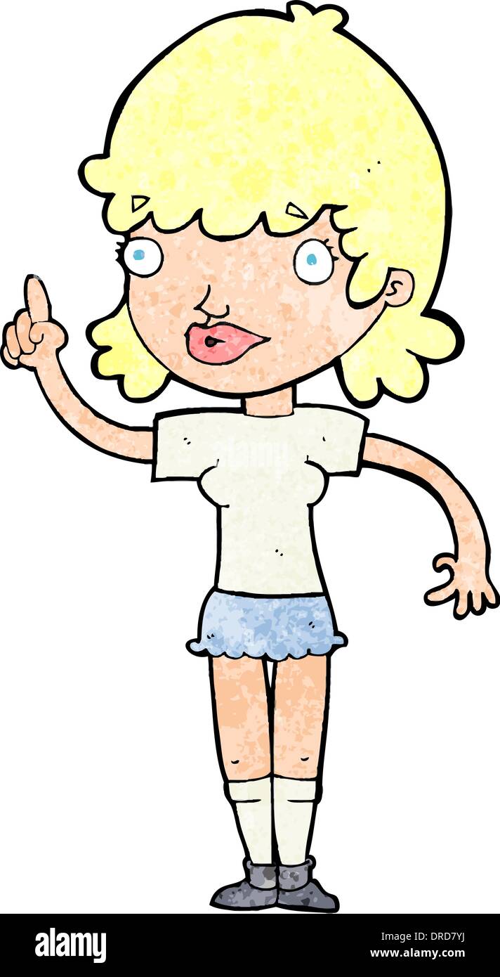 cartoon woman with idea Stock Vector Image & Art - Alamy