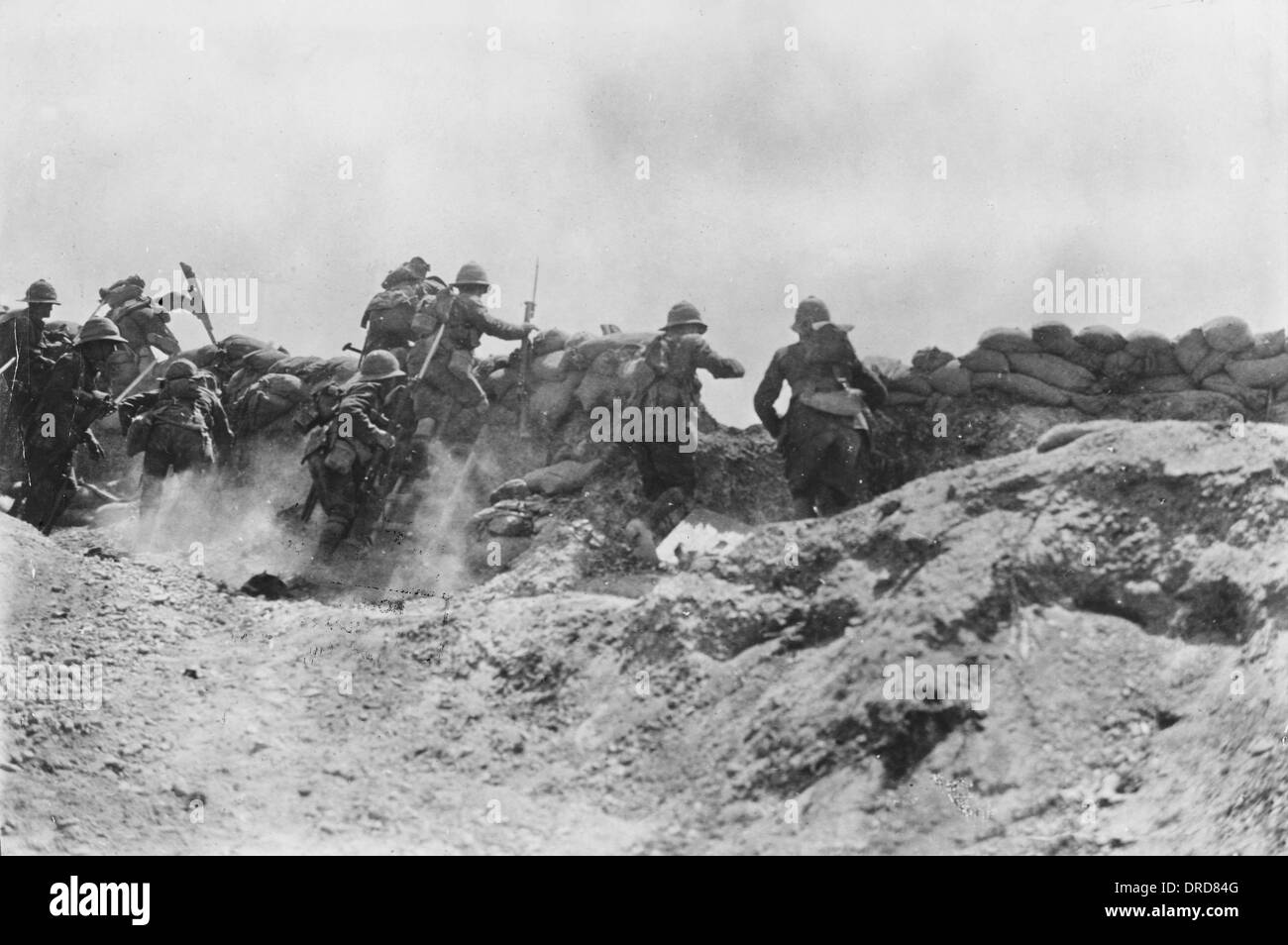 Trench attack at Gallipoli WWI Stock Photo - Alamy