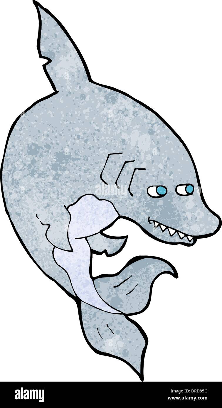 funny cartoon shark Stock Vector Image & Art - Alamy