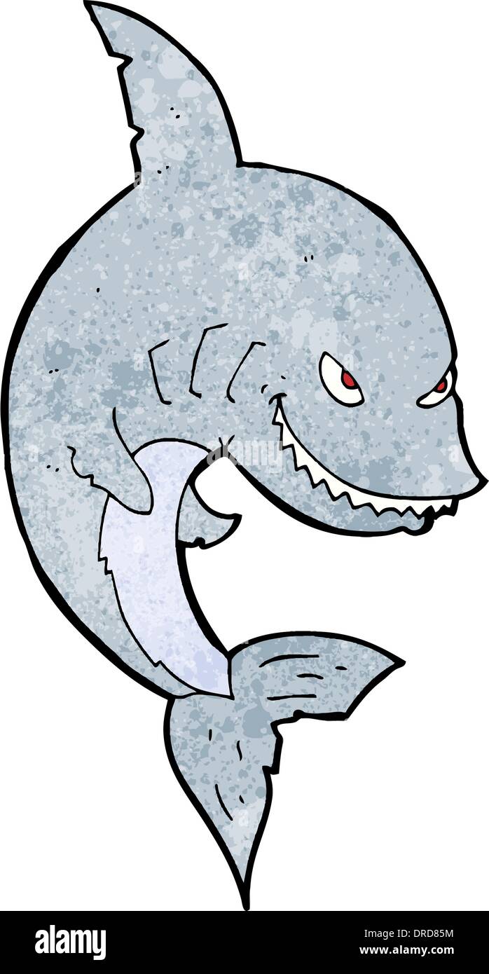 funny cartoon shark Stock Vector Image & Art - Alamy