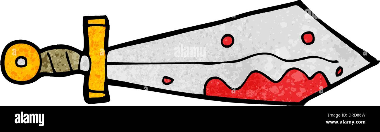 Cartoon bloody sword Stock Vector Images - Alamy