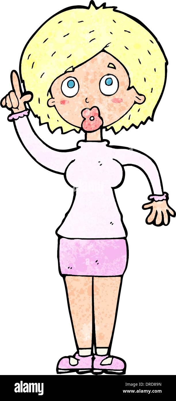 cartoon woman with idea Stock Vector Image & Art - Alamy