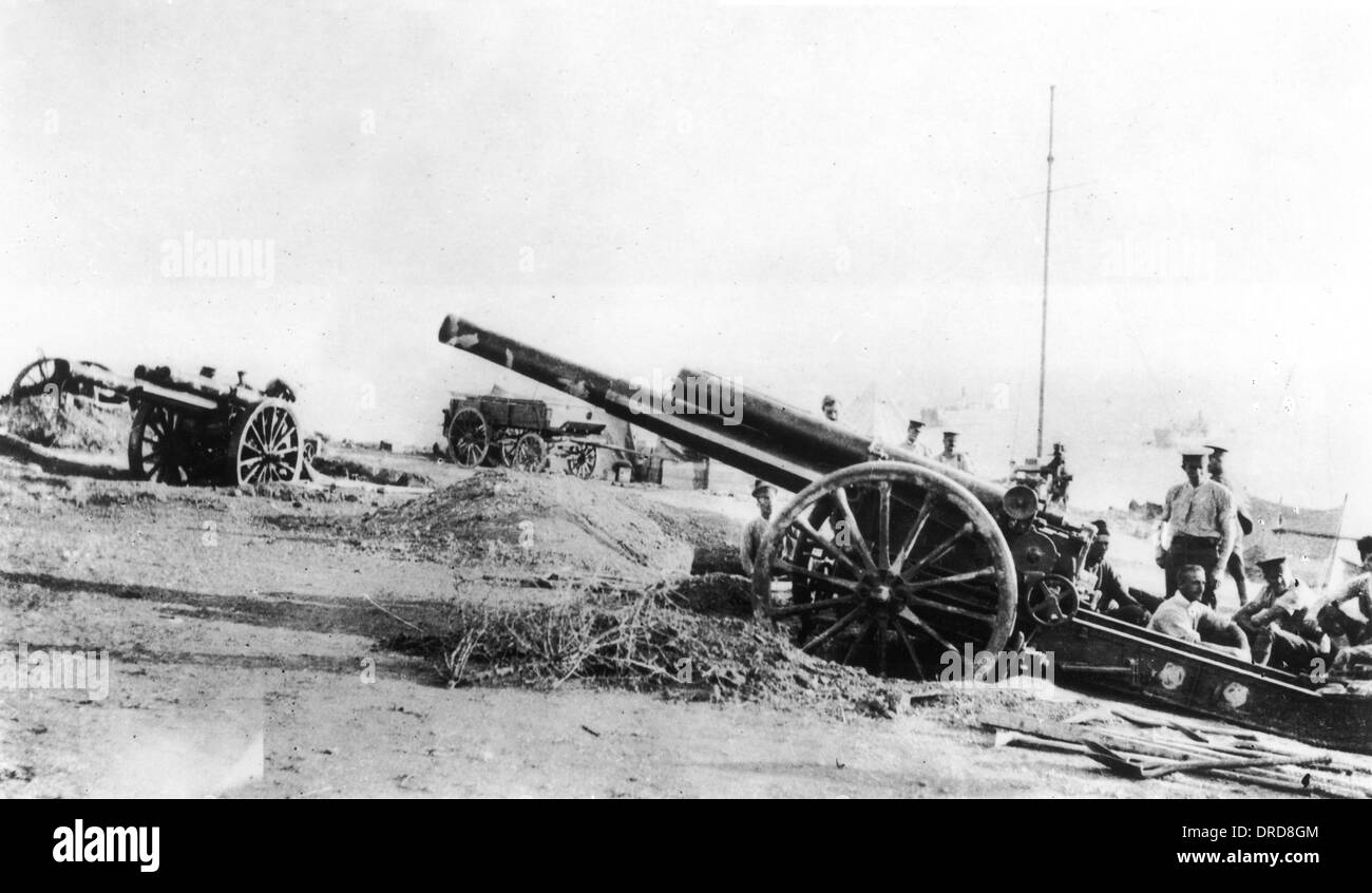 British artillery WWI Stock Photo - Alamy