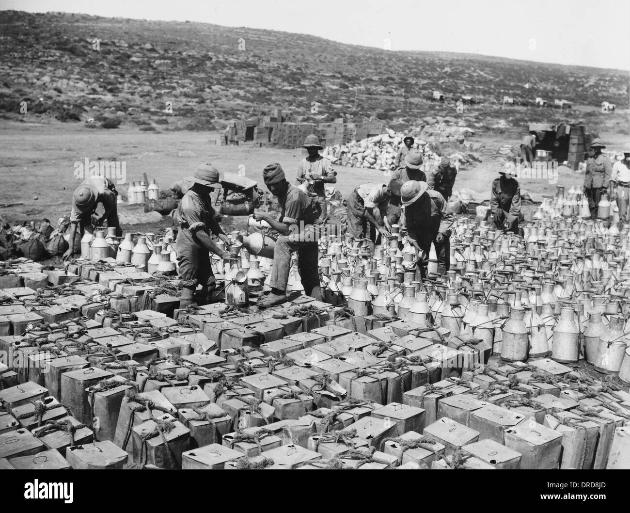 Water filtration at Gallipoli WWI Stock Photo - Alamy