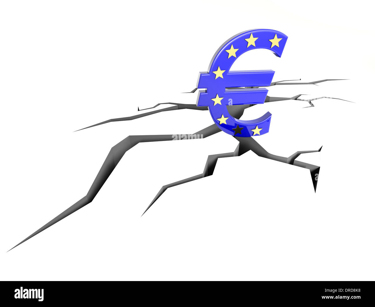 Broken eu sign Cut Out Stock Images & Pictures - Alamy