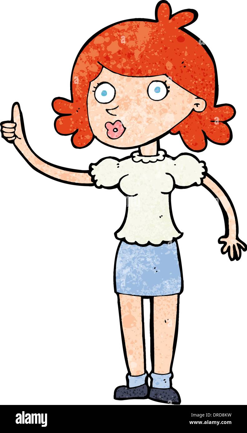 cartoon woman with idea Stock Vector Image & Art - Alamy