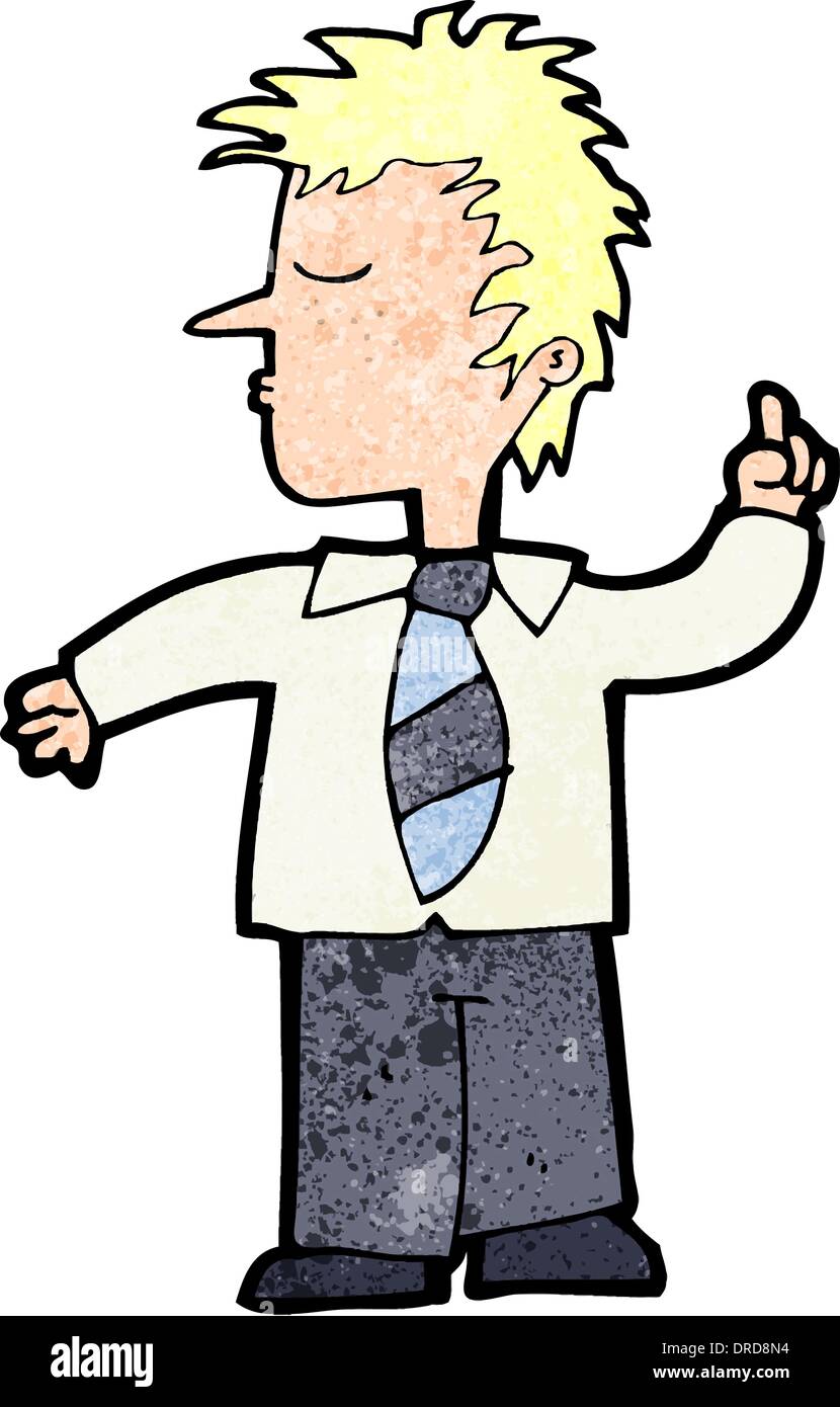 cartoon man making his point Stock Vector Image & Art - Alamy