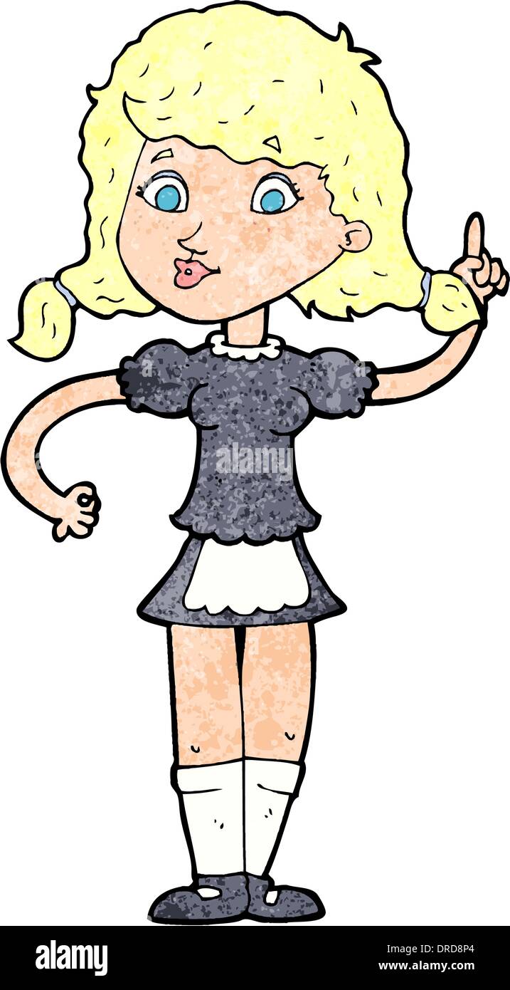 Pretty woman in maid Stock Vector Images - Alamy