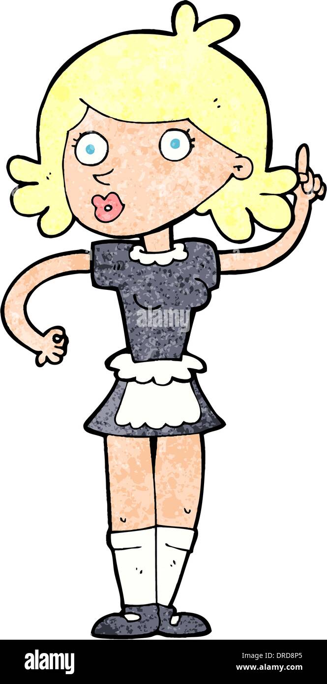 cartoon surprised maid Stock Vector Image & Art - Alamy