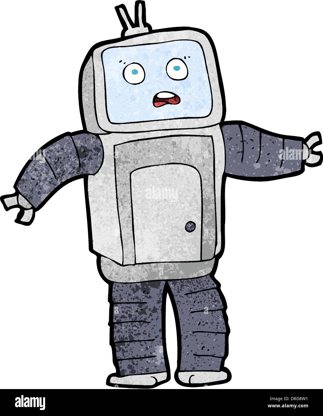 cartoon funny robot Stock Vector Image & Art - Alamy