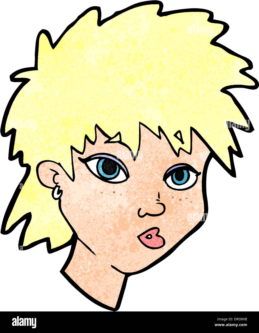 cartoon curious girl Stock Vector Image & Art - Alamy