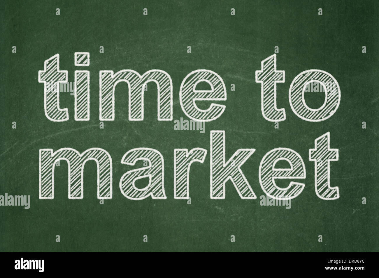 Time to Market on chalkboard background Stock Photo - Alamy