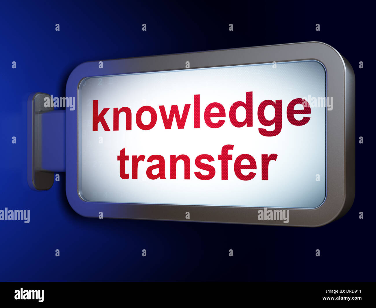 Education concept: Knowledge Transfer on billboard background Stock ...