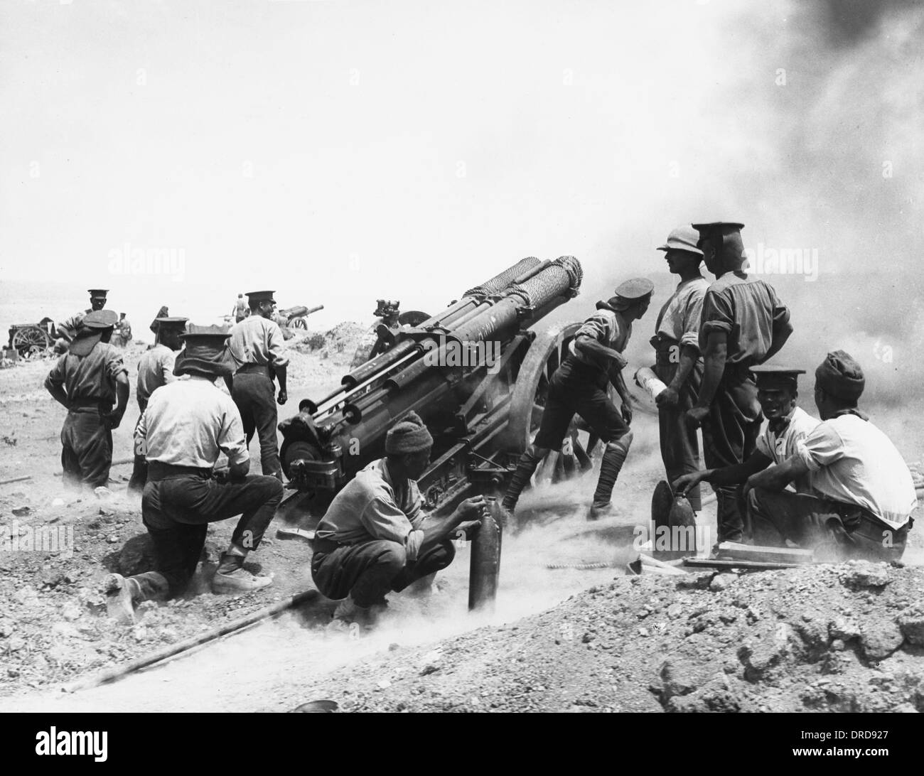 British Artillery at Gallipoli WWI Stock Photo - Alamy