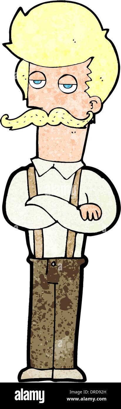 cartoon man with mustache Stock Vector Image & Art - Alamy