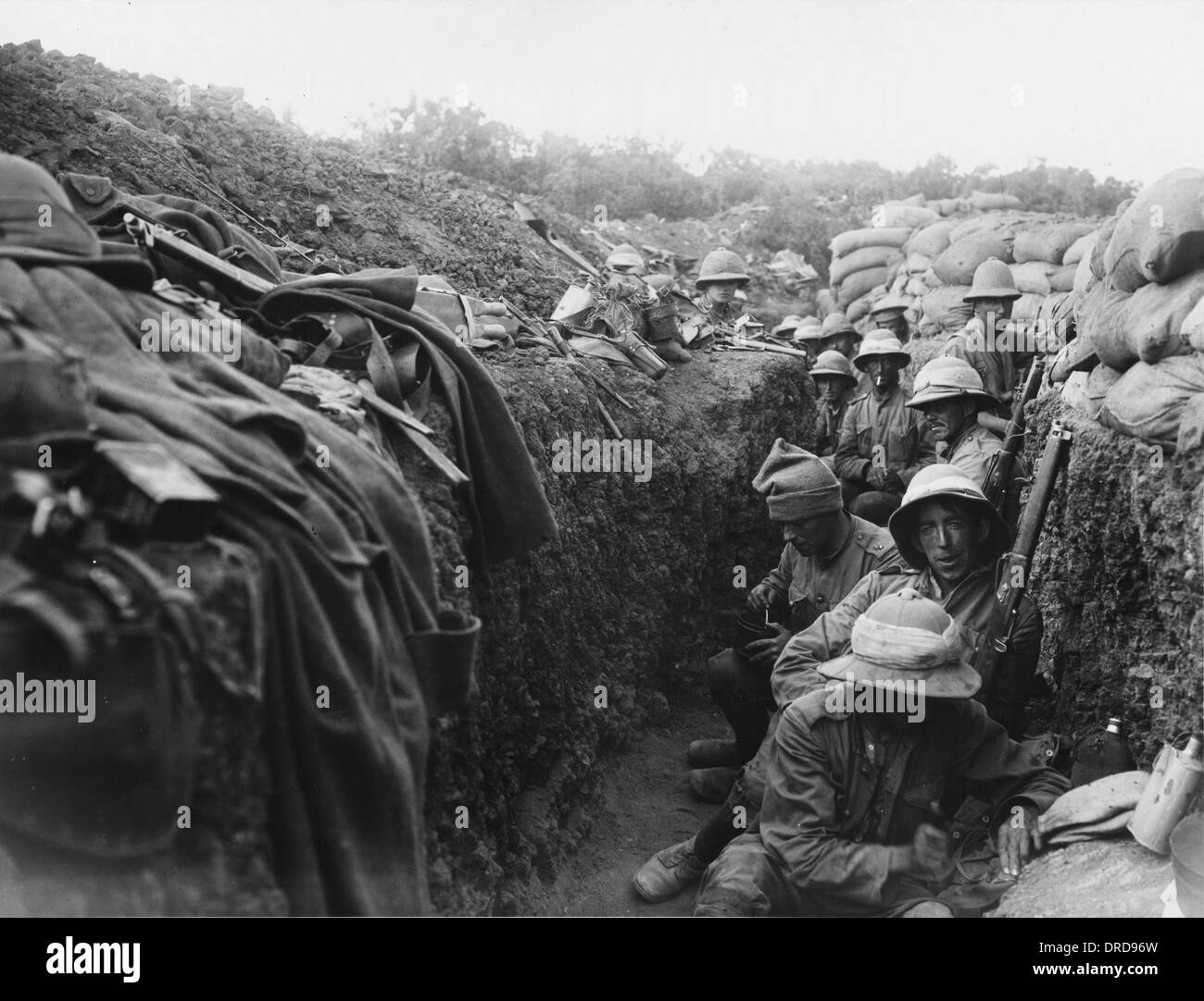 Gallipoli trench WWI Stock Photo - Alamy