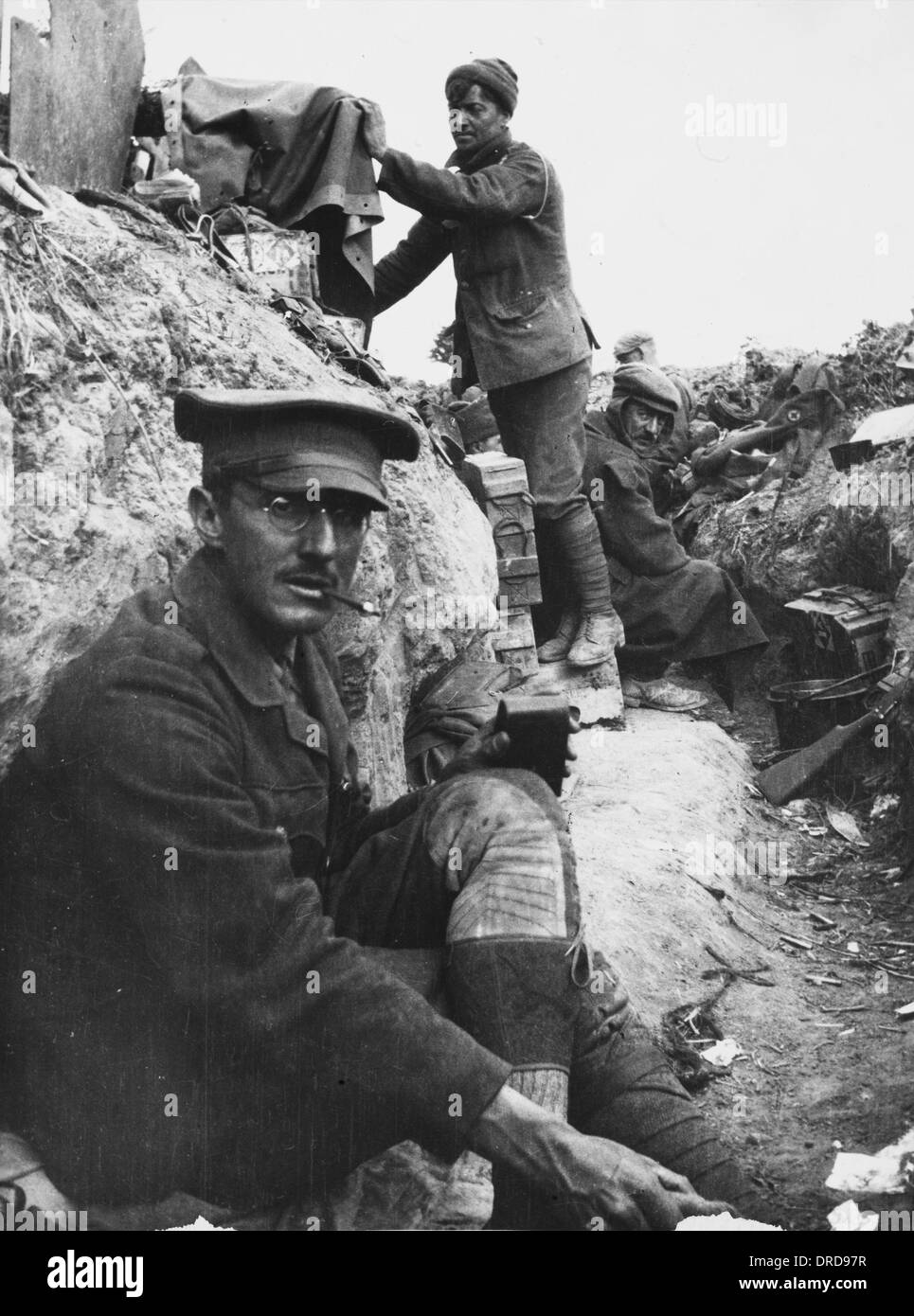 First line trench in Black and White Stock Photos & Images - Alamy