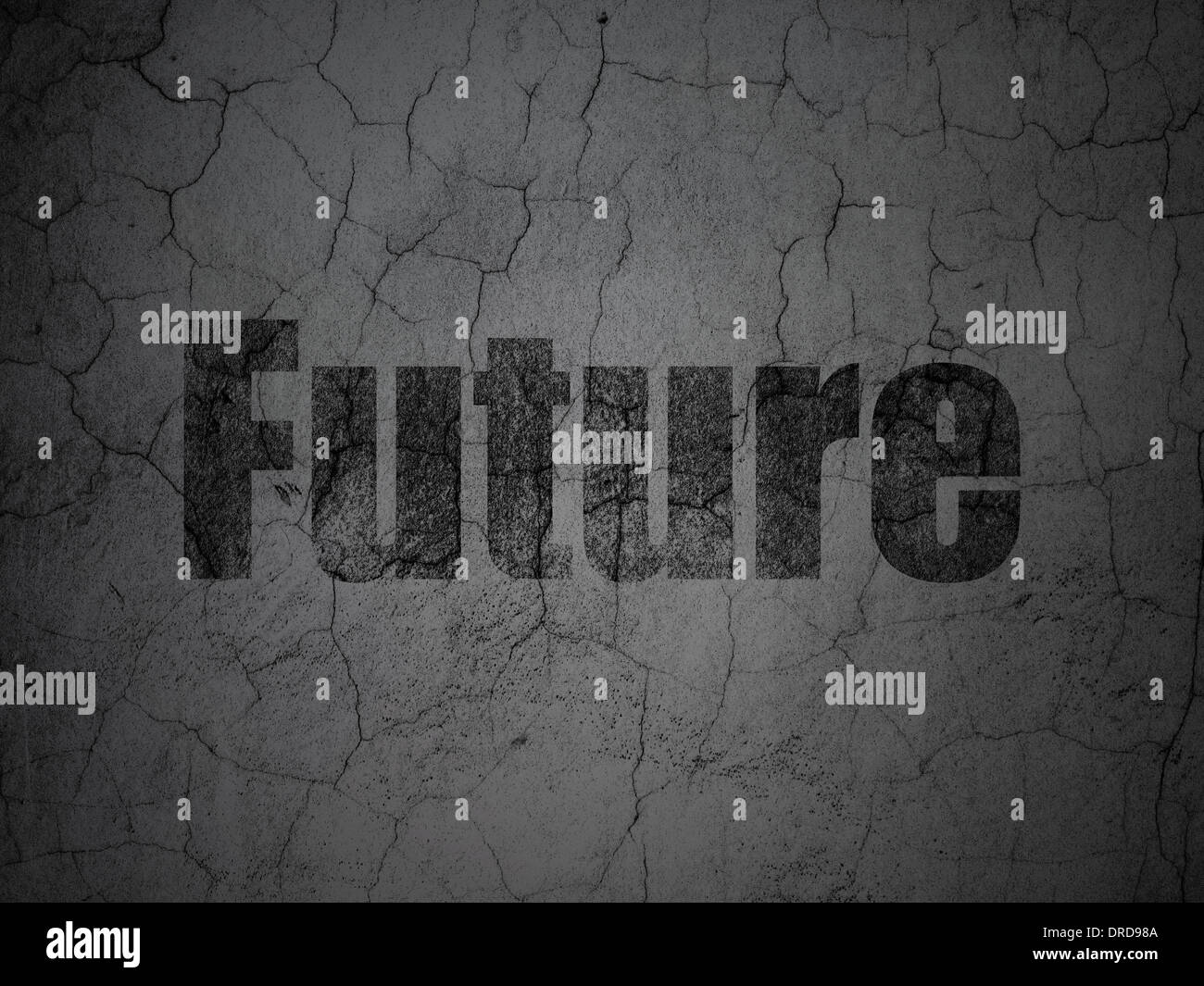 Timeline concept: Future on grunge wall background Stock Photo - Alamy