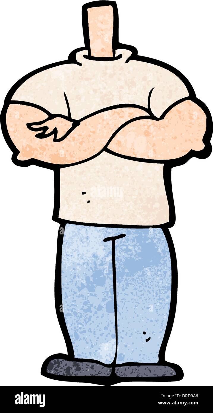 cartoon body with folded arms (mix and match cartoons or add own photos ...