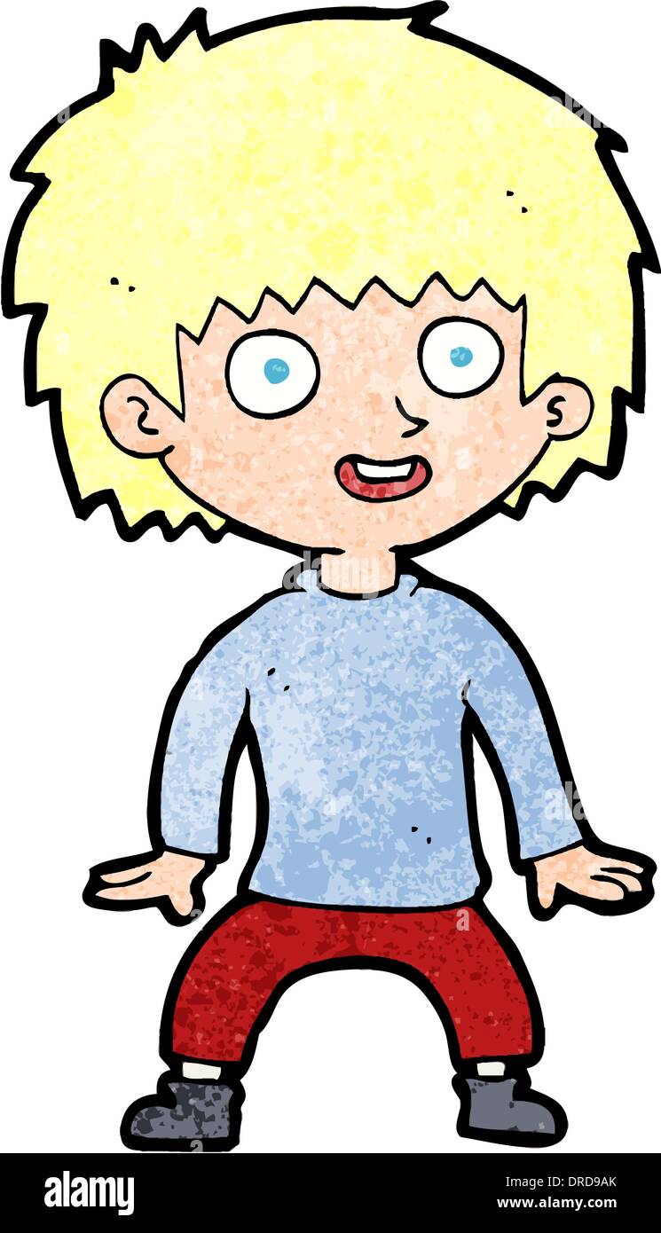 cartoon excited boy Stock Vector Image & Art - Alamy