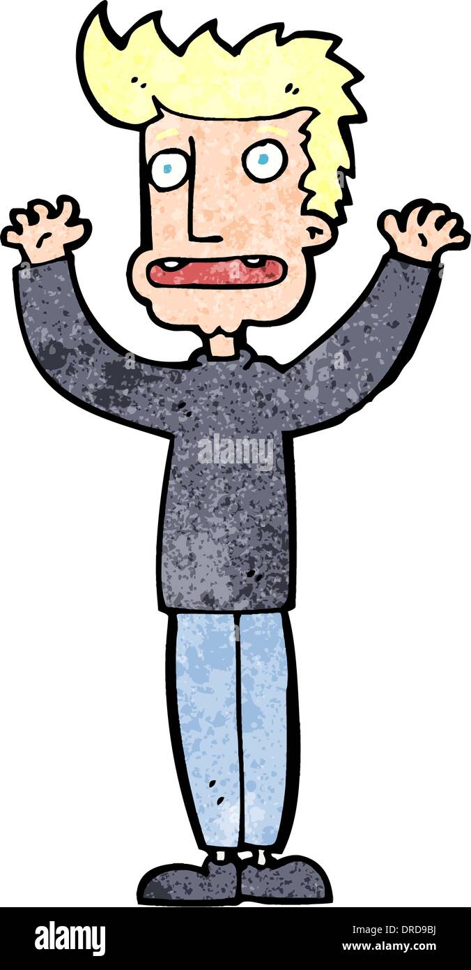 cartoon stressed man Stock Vector Image & Art - Alamy